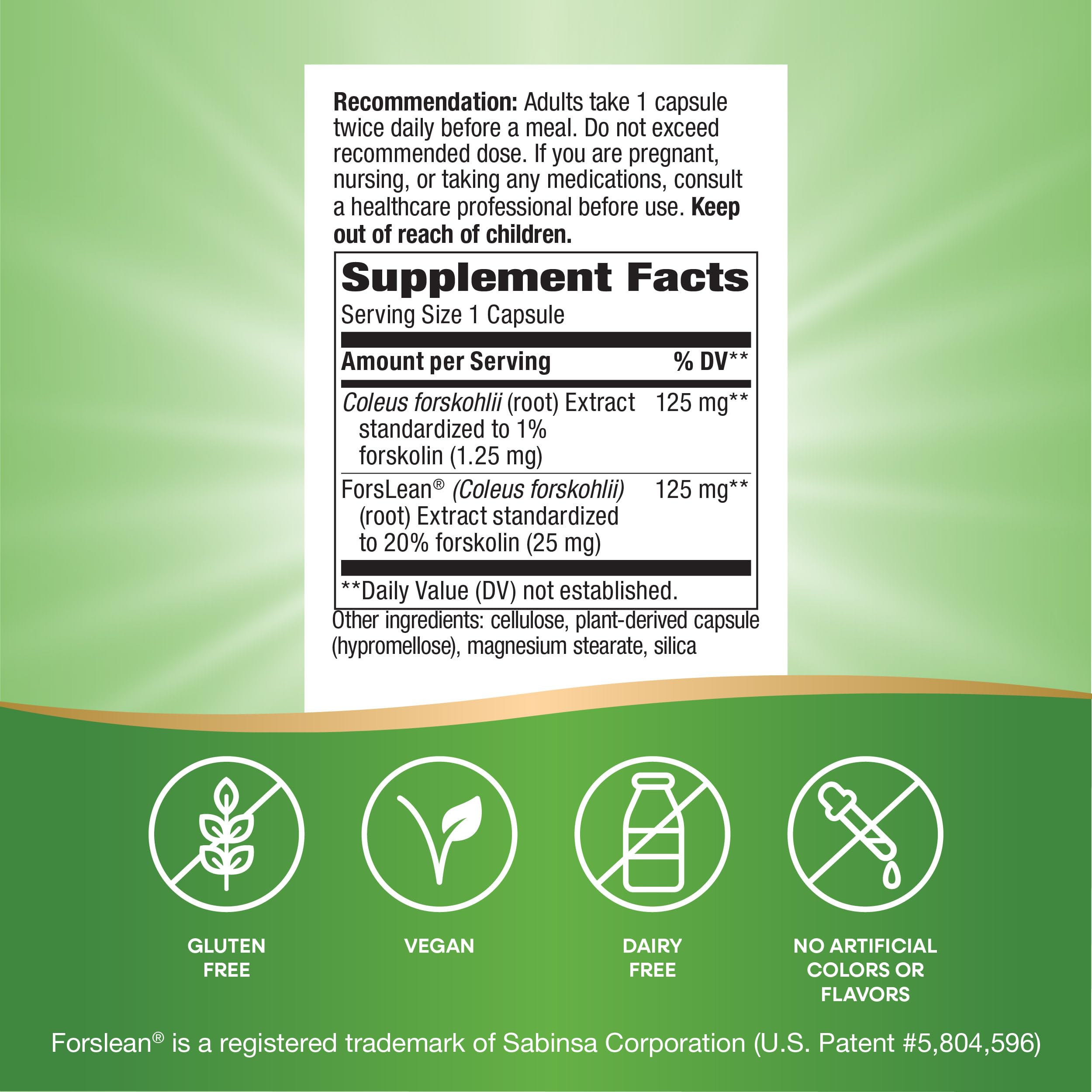 Nature's Way Forskohlii for healthy digestion