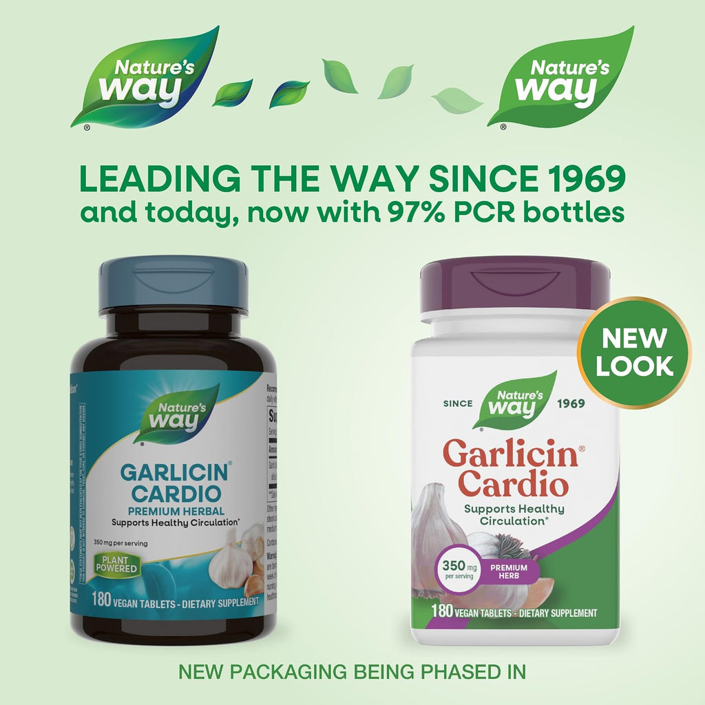 Nature's Way garlic tablets for wellness
