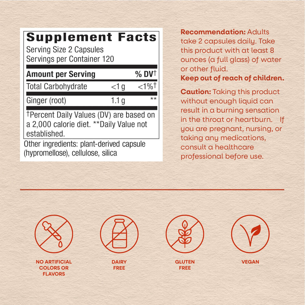 Nature's Way ginger for vitality