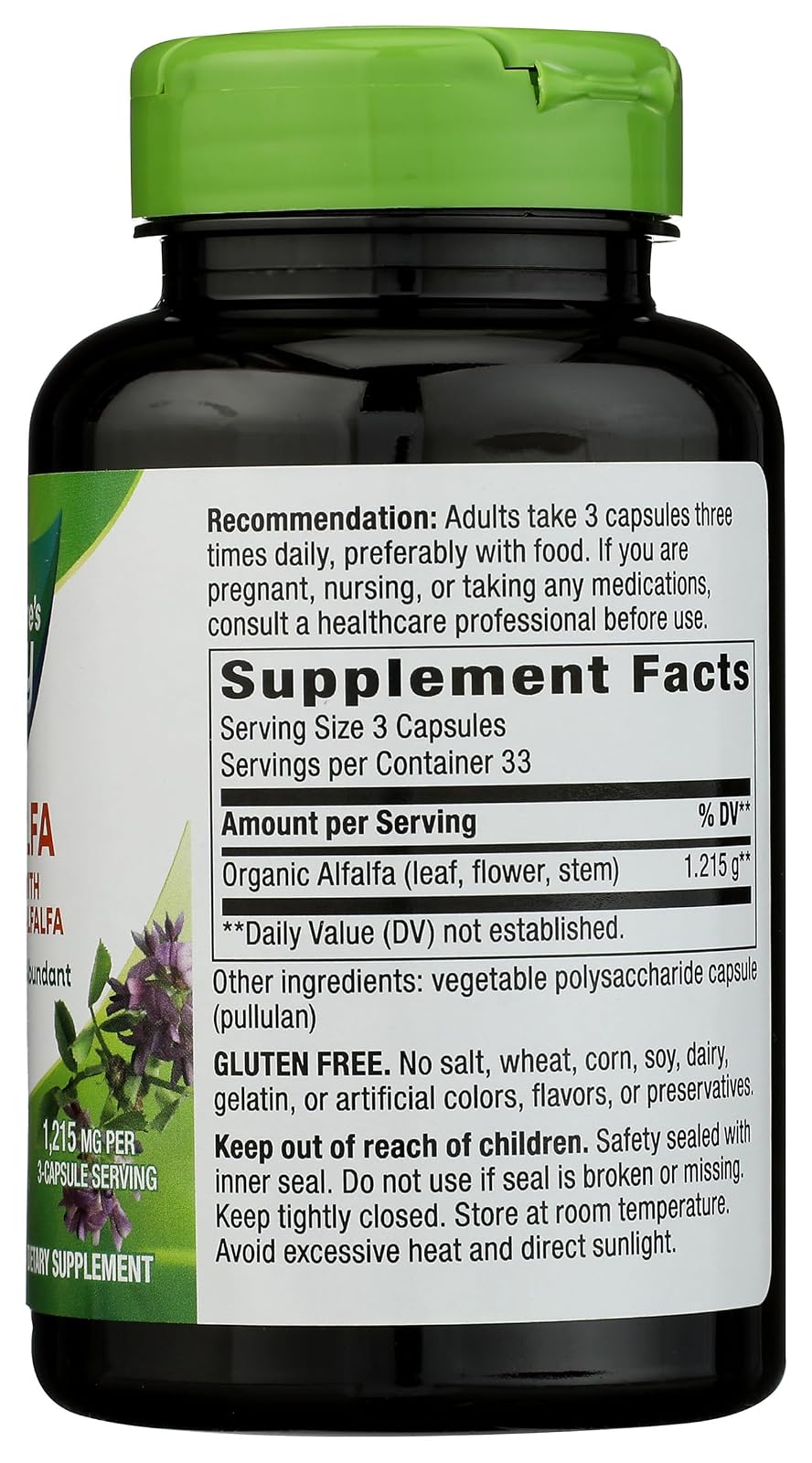 Nature's Way herbal alfalfa for immune support