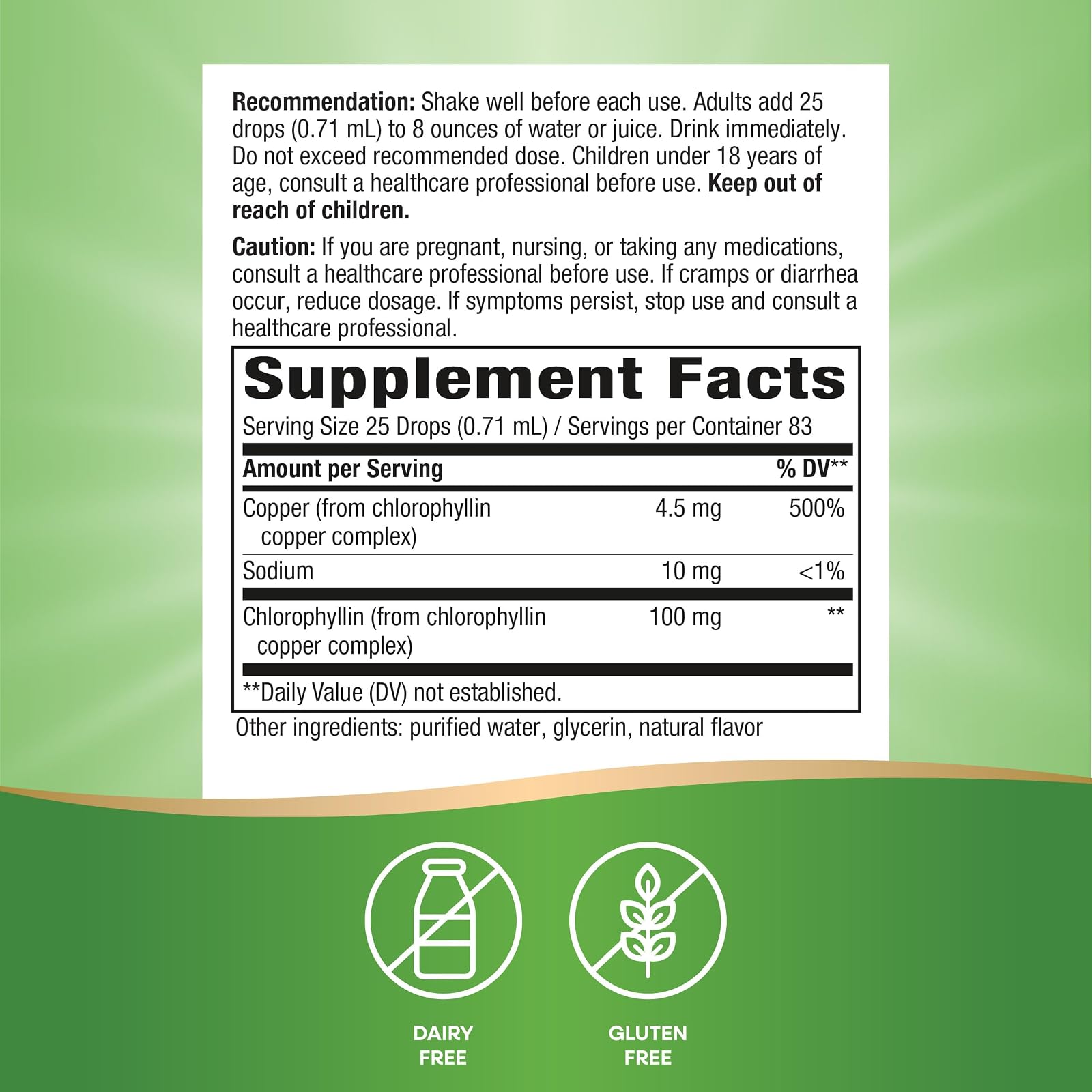 Nature's Way herbal chlorophyll energy boost