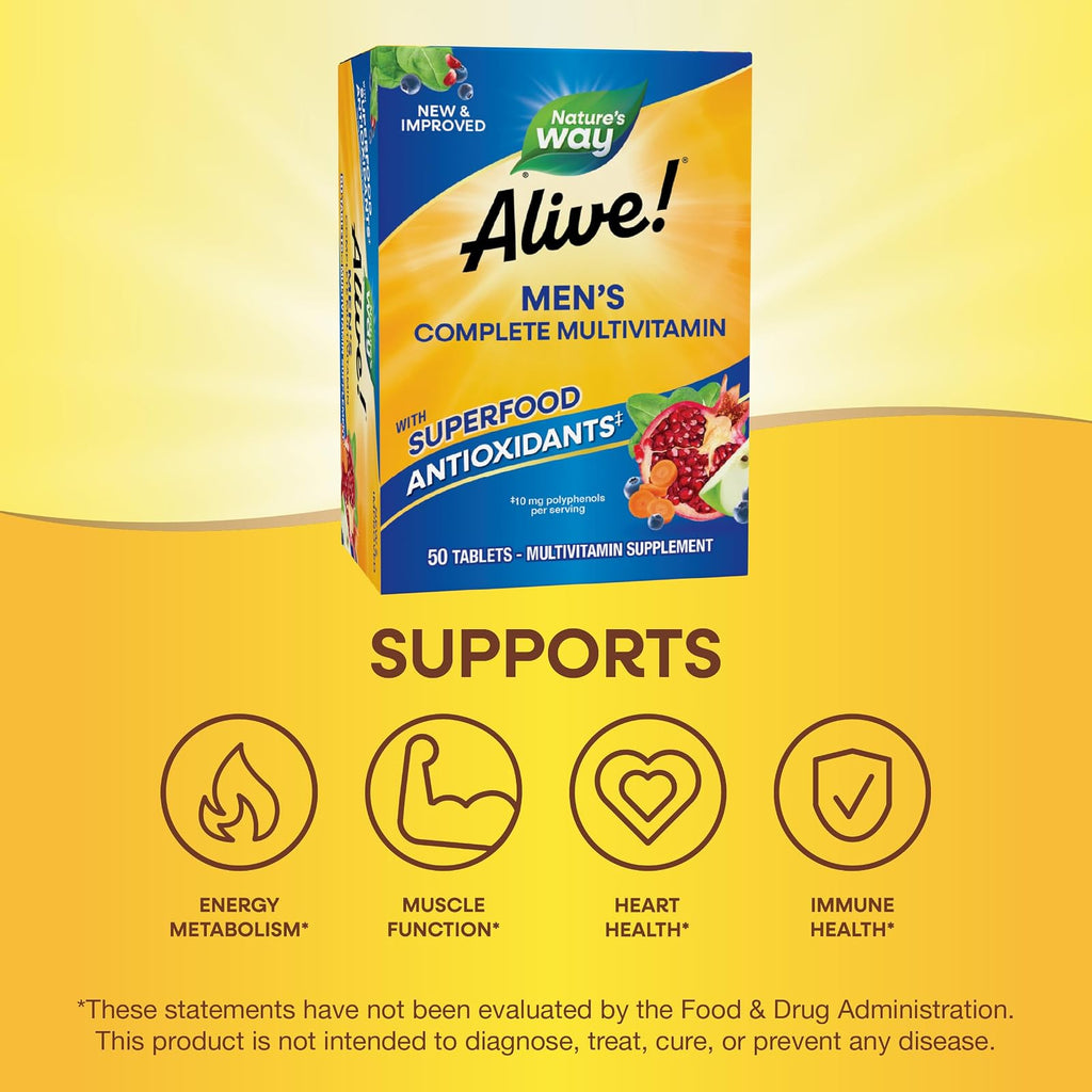 Nature's Way multivitamins for energy