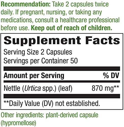 Nature's Way nettle leaf benefits