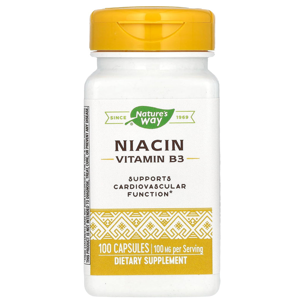 Nature's Way Niacin 100 mg capsules