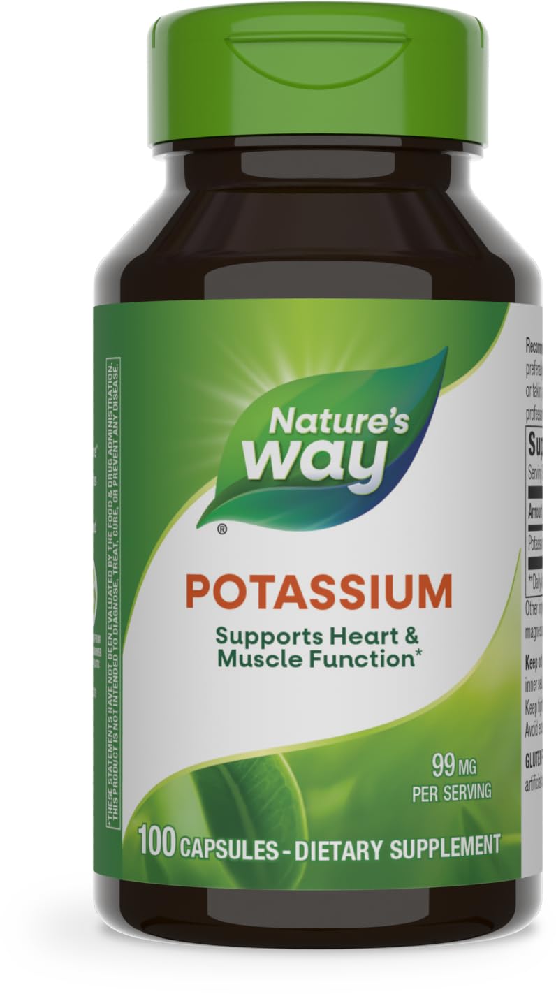 Nature's Way potassium supplement capsules
