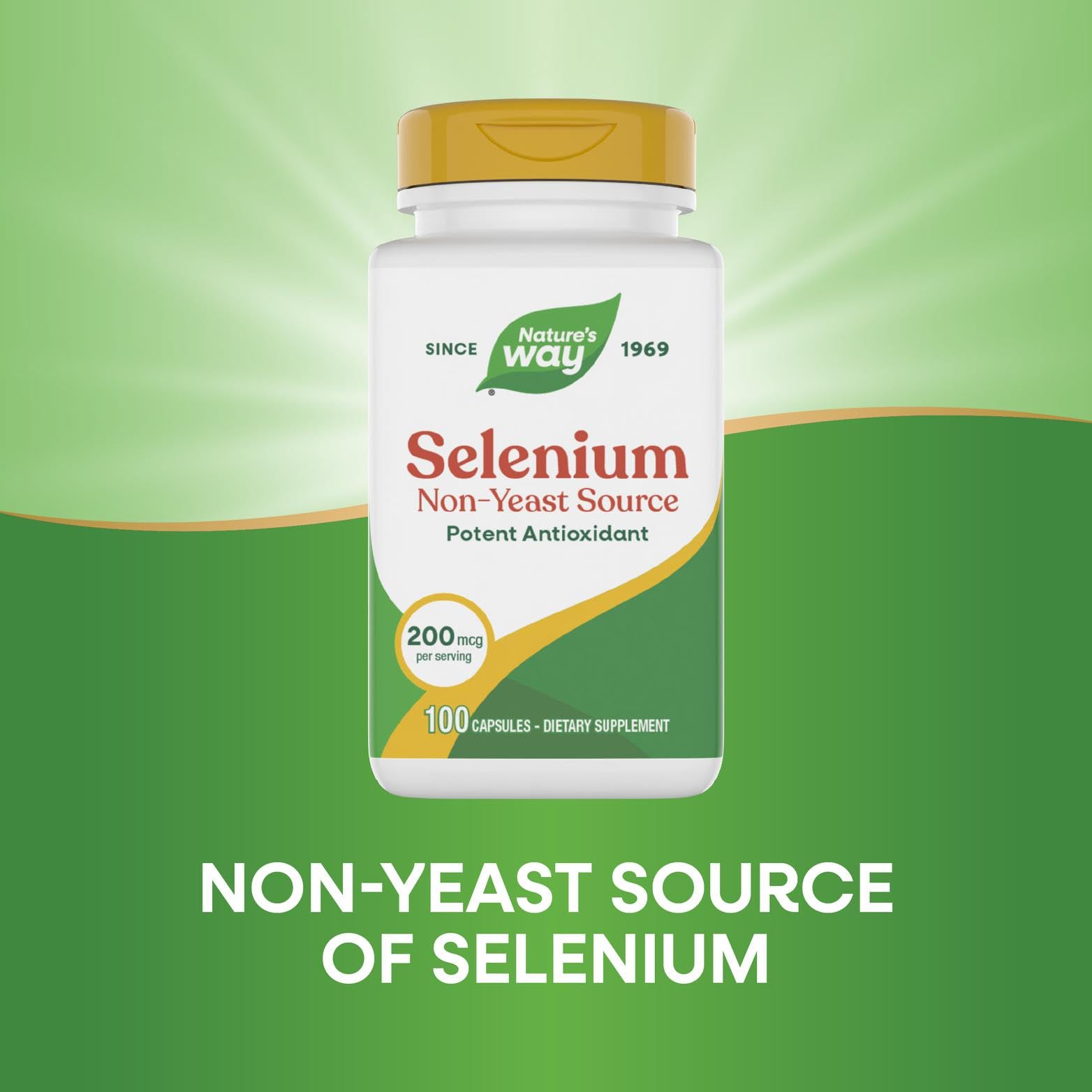 Nature's Way selenium capsules for vitality
