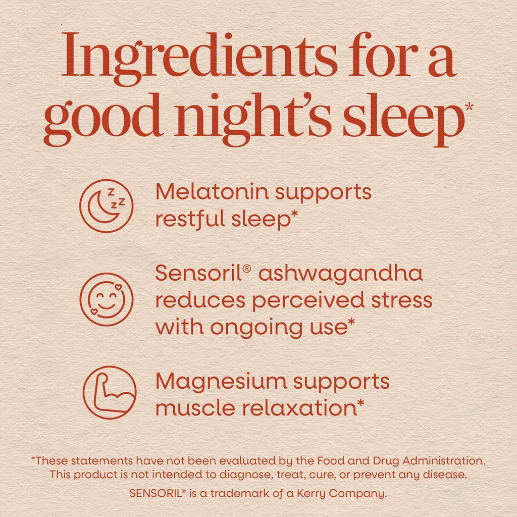 Nature's Way Sleep Well melatonin benefits