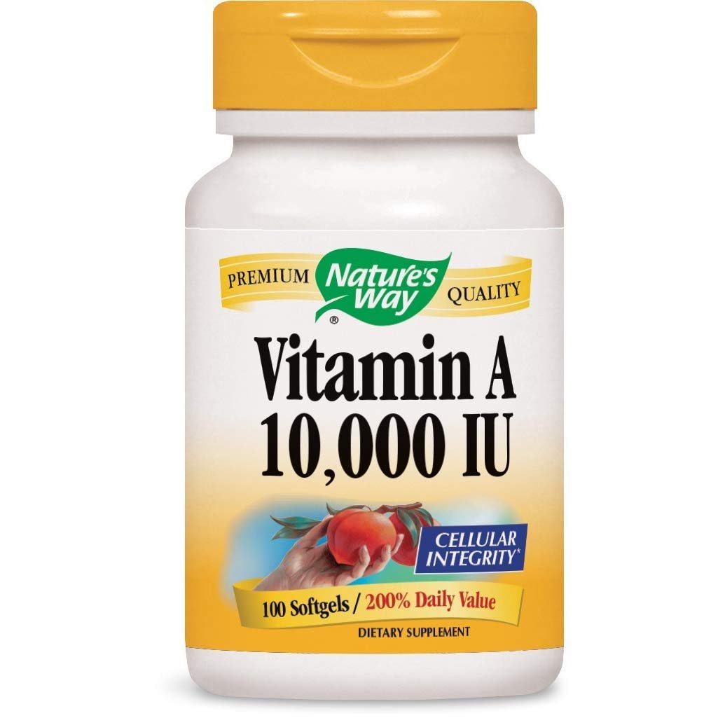 Nature's Way Vitamin A softgels for eye health