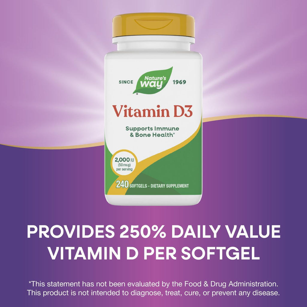 Nature's Way Vitamin D3 for bone strength