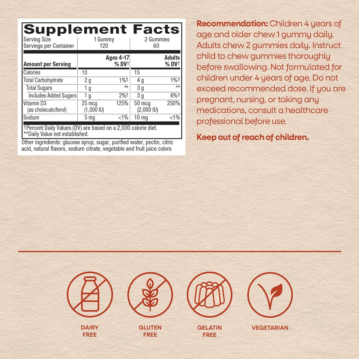 Nature's Way vitamin D3 for energy boost
