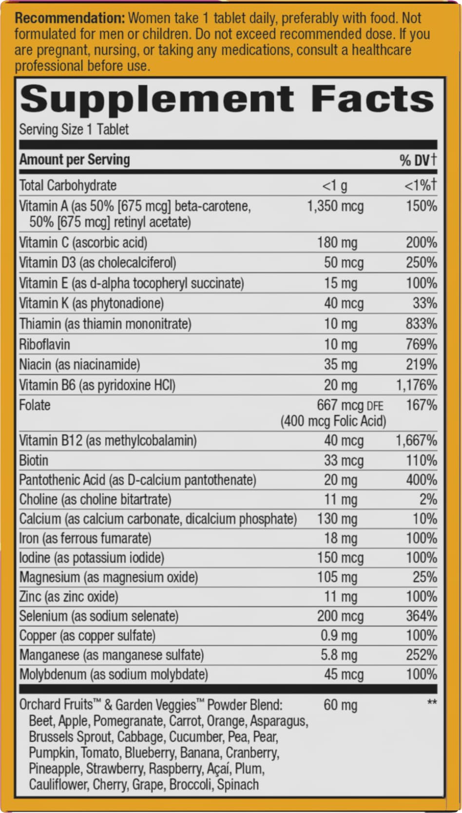 Nature's Way vitamins for women