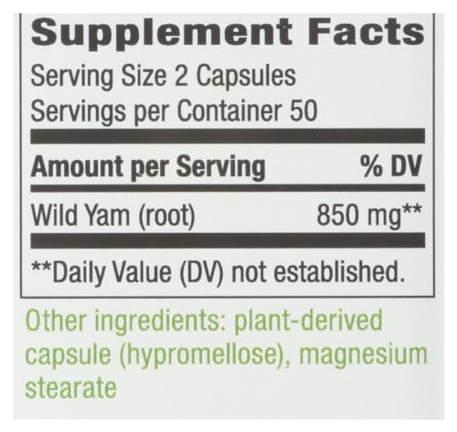 Nature's Way Wild Yam natural wellness solution