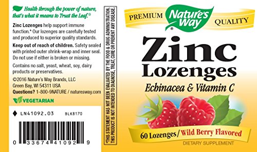 Nature's Way Zinc 60 count pack