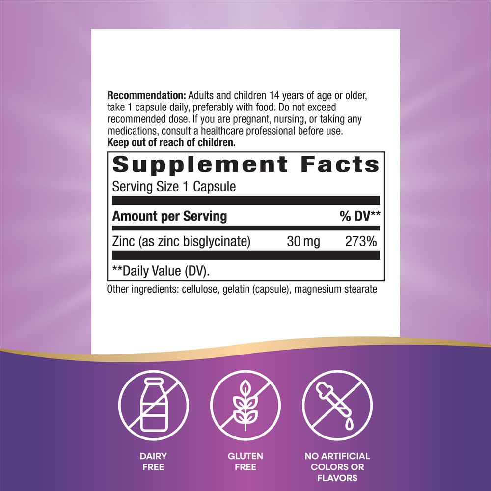 Nature's Way zinc for daily wellness