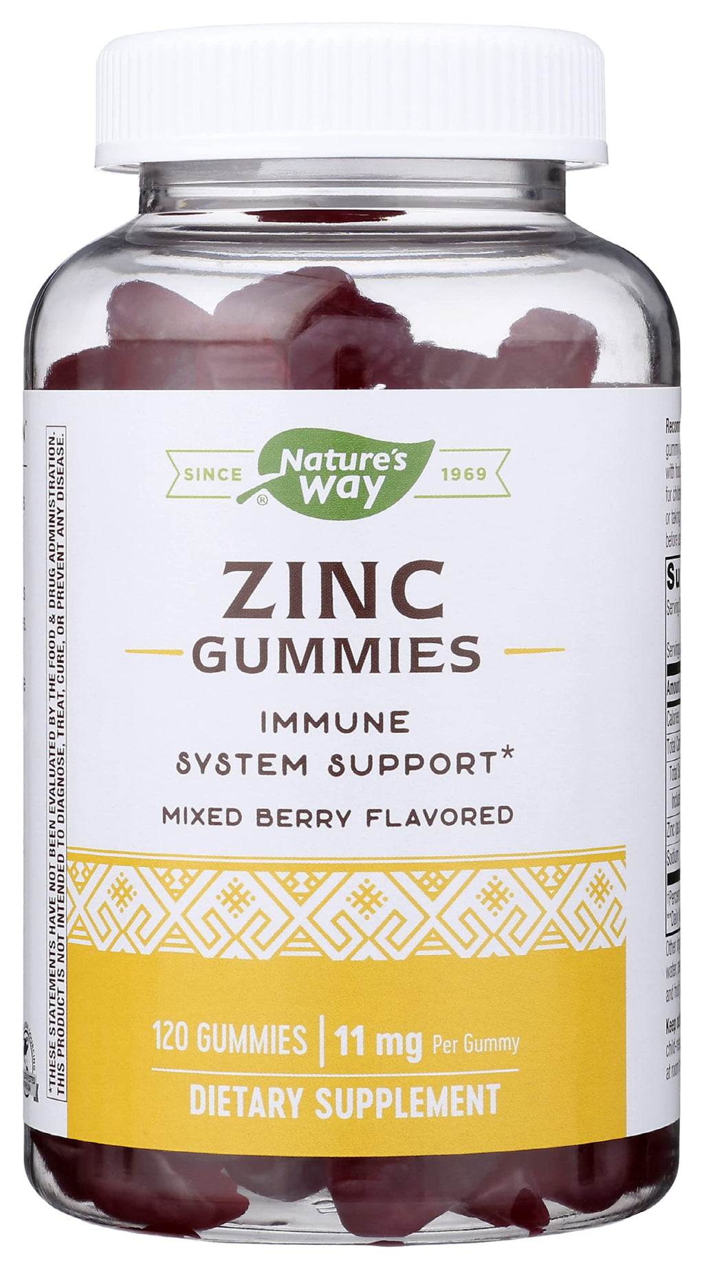 Nature's Way zinc gummies for immunity
