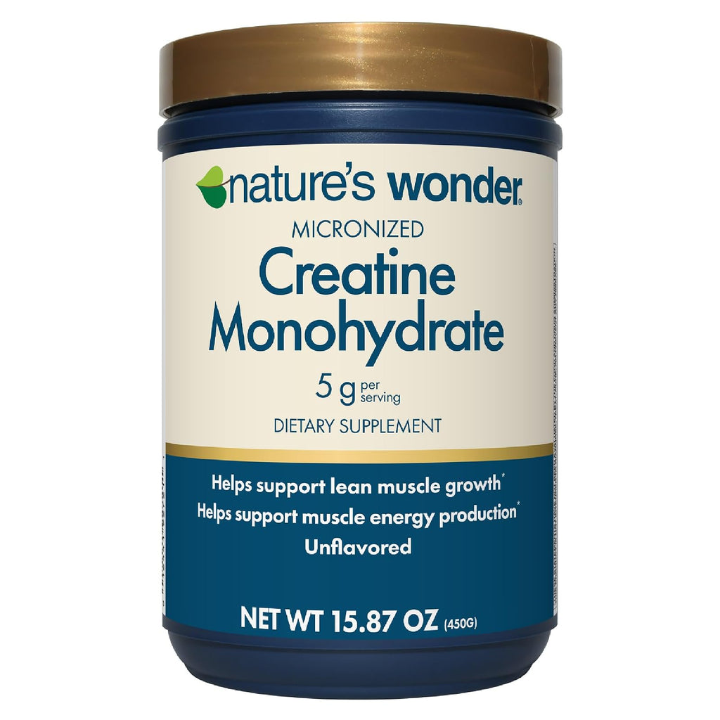Nature's Wonder creatine monohydrate powder