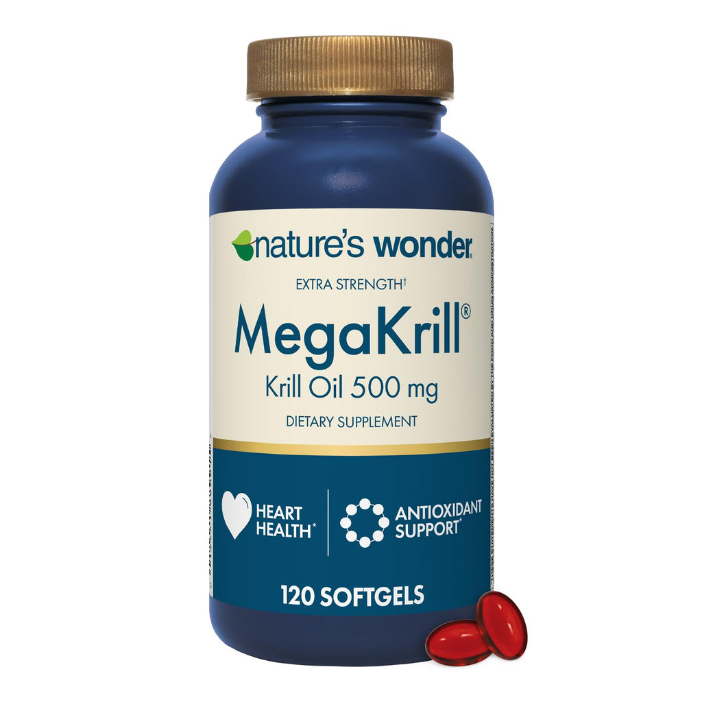 Nature's Wonder krill oil softgels