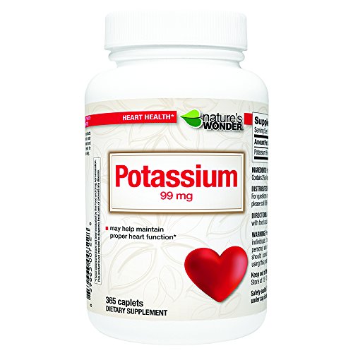 Nature's Wonder potassium supplement tablets