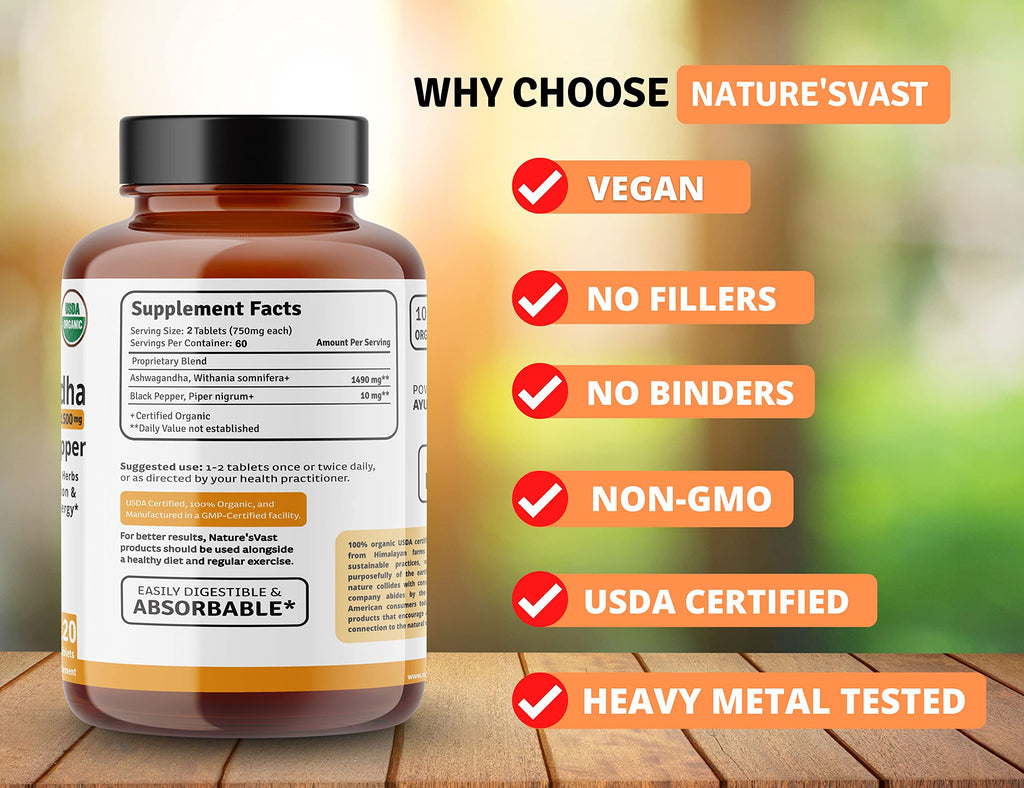 Nature'sVast blended vitamins for vitality
