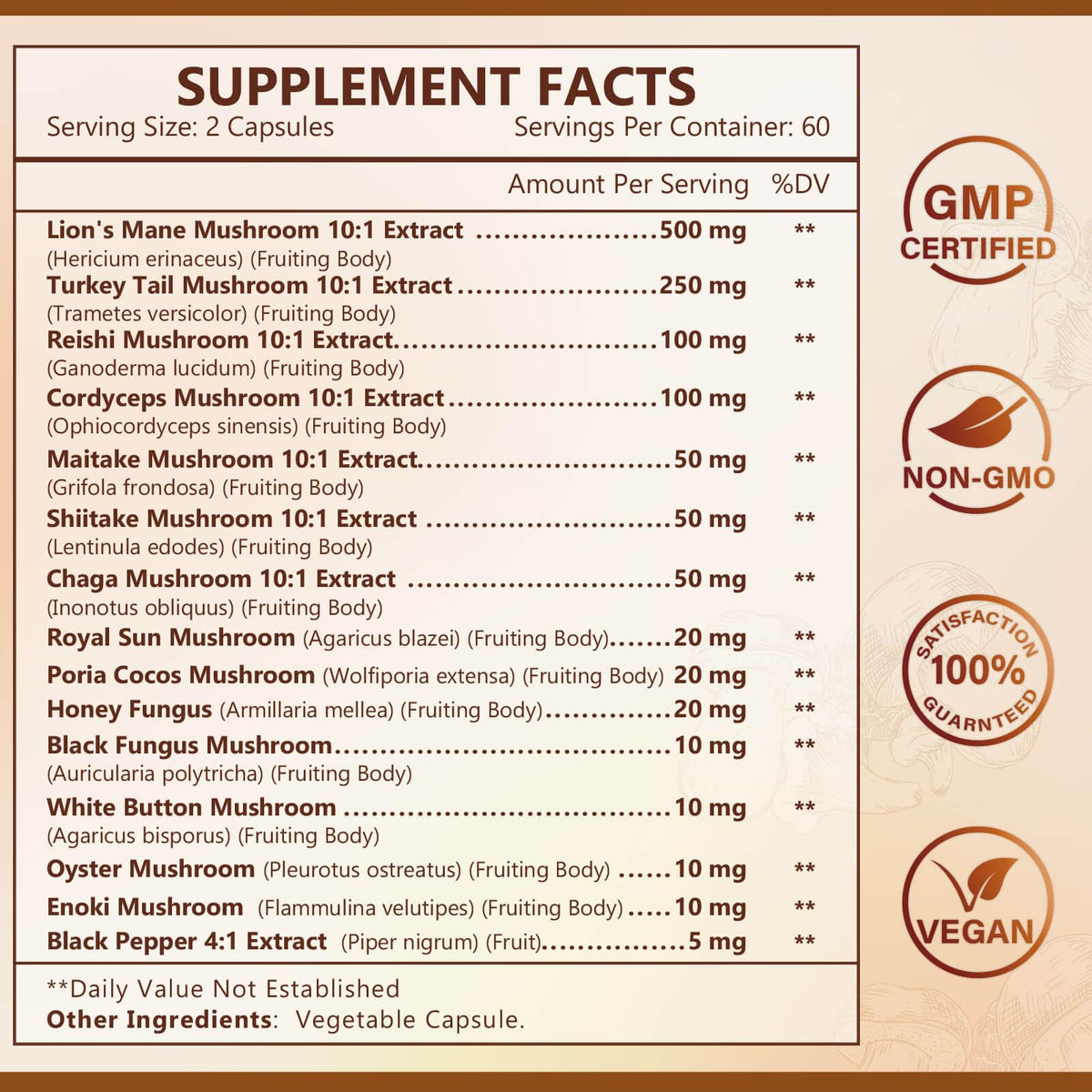 NATURE TARGET 14-in-1 mushroom complex benefits