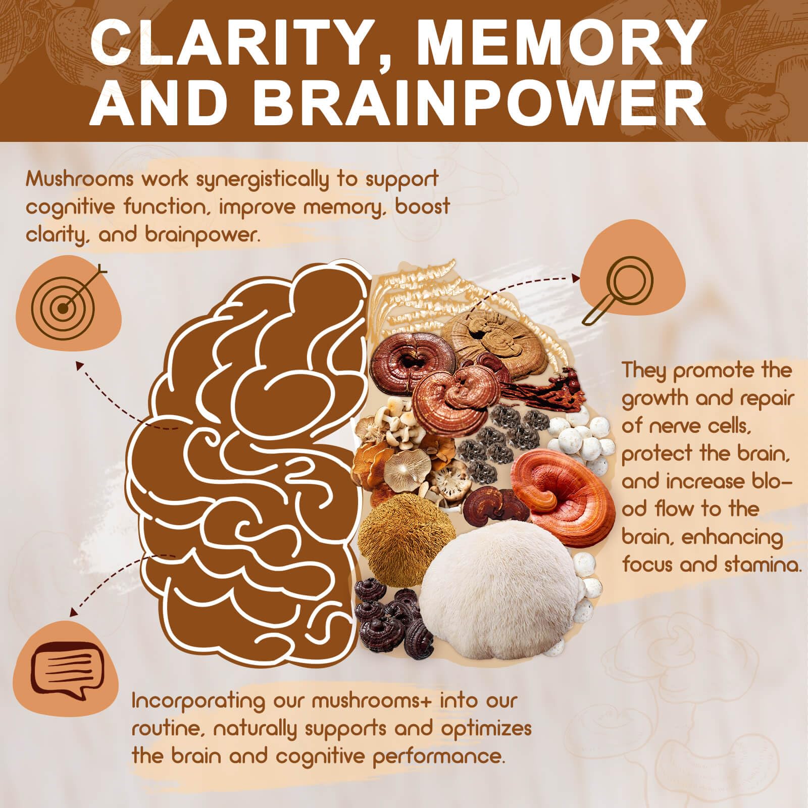 NATURE TARGET adaptogenic mushroom blend capsules