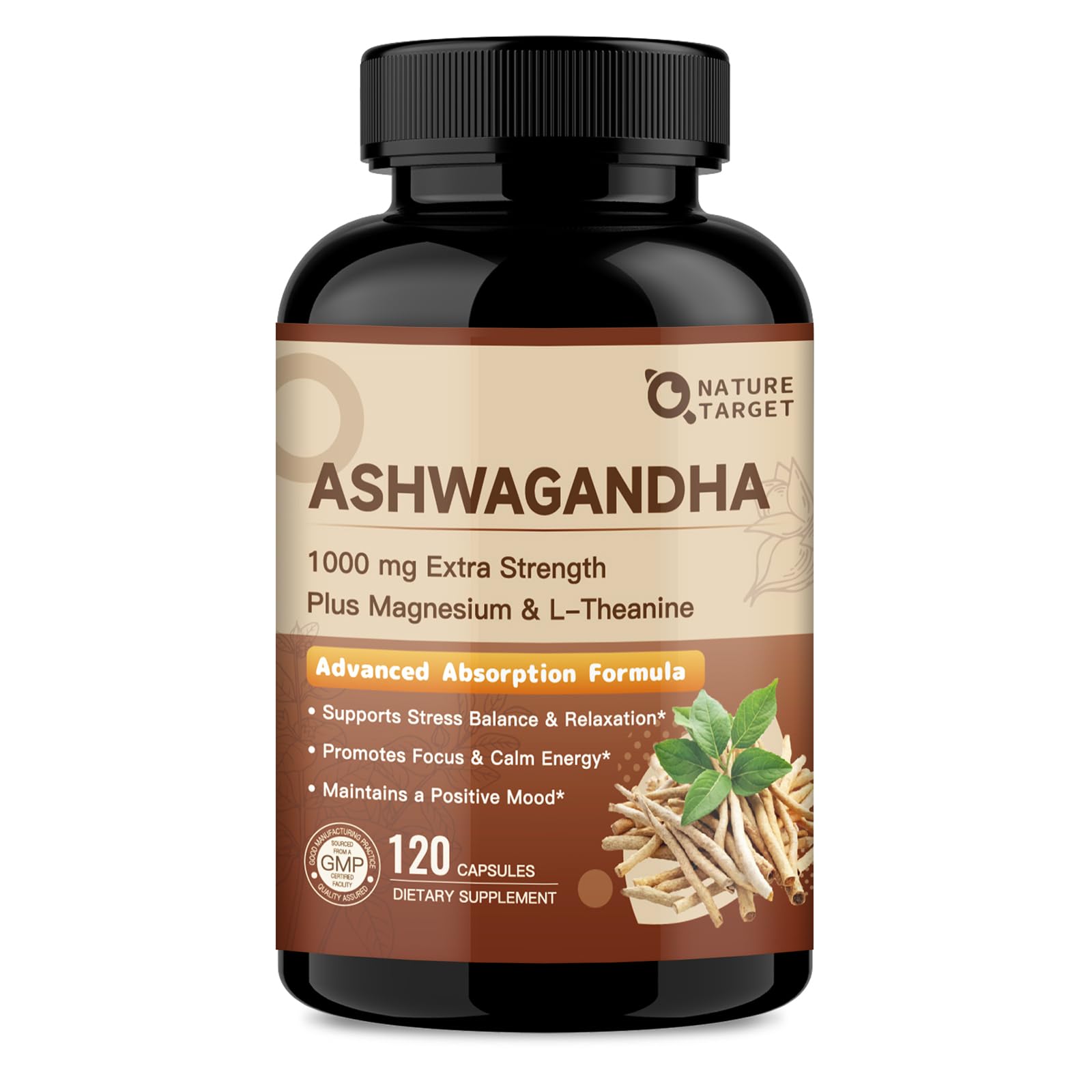 NATURE TARGET ashwagandha capsules for stress relief