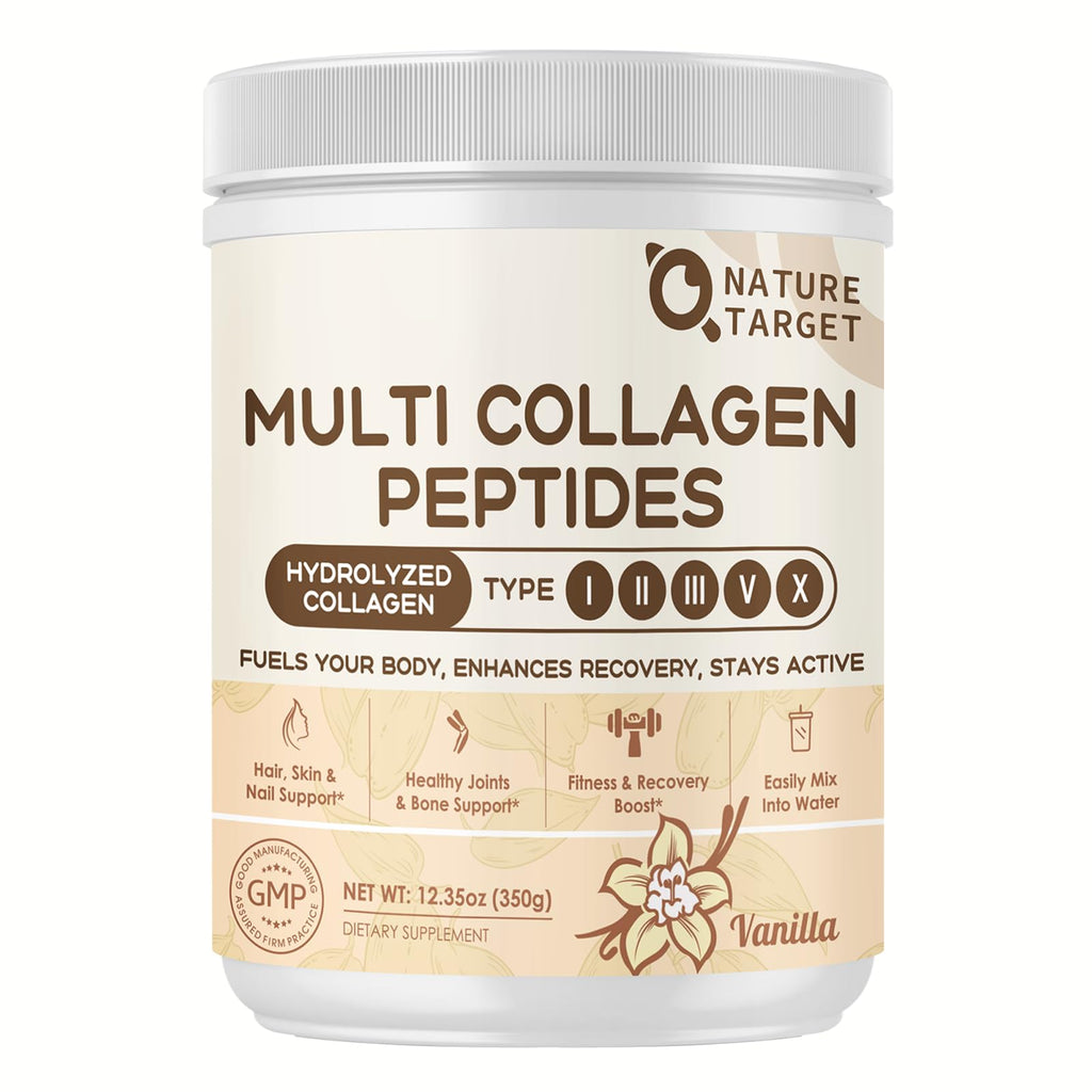 NATURE TARGET collagen peptides vanilla powder