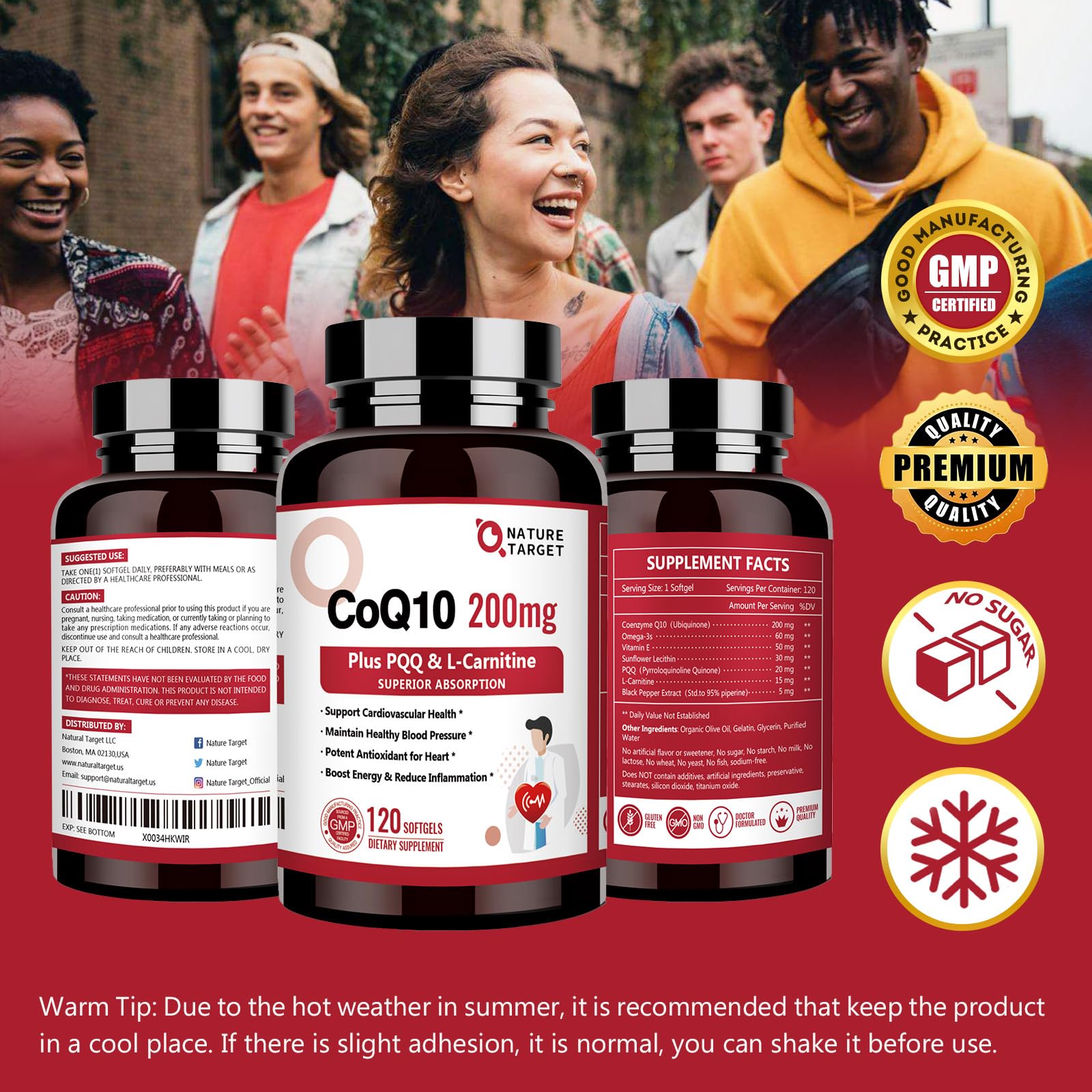 NATURE TARGET coq10 for active lifestyle