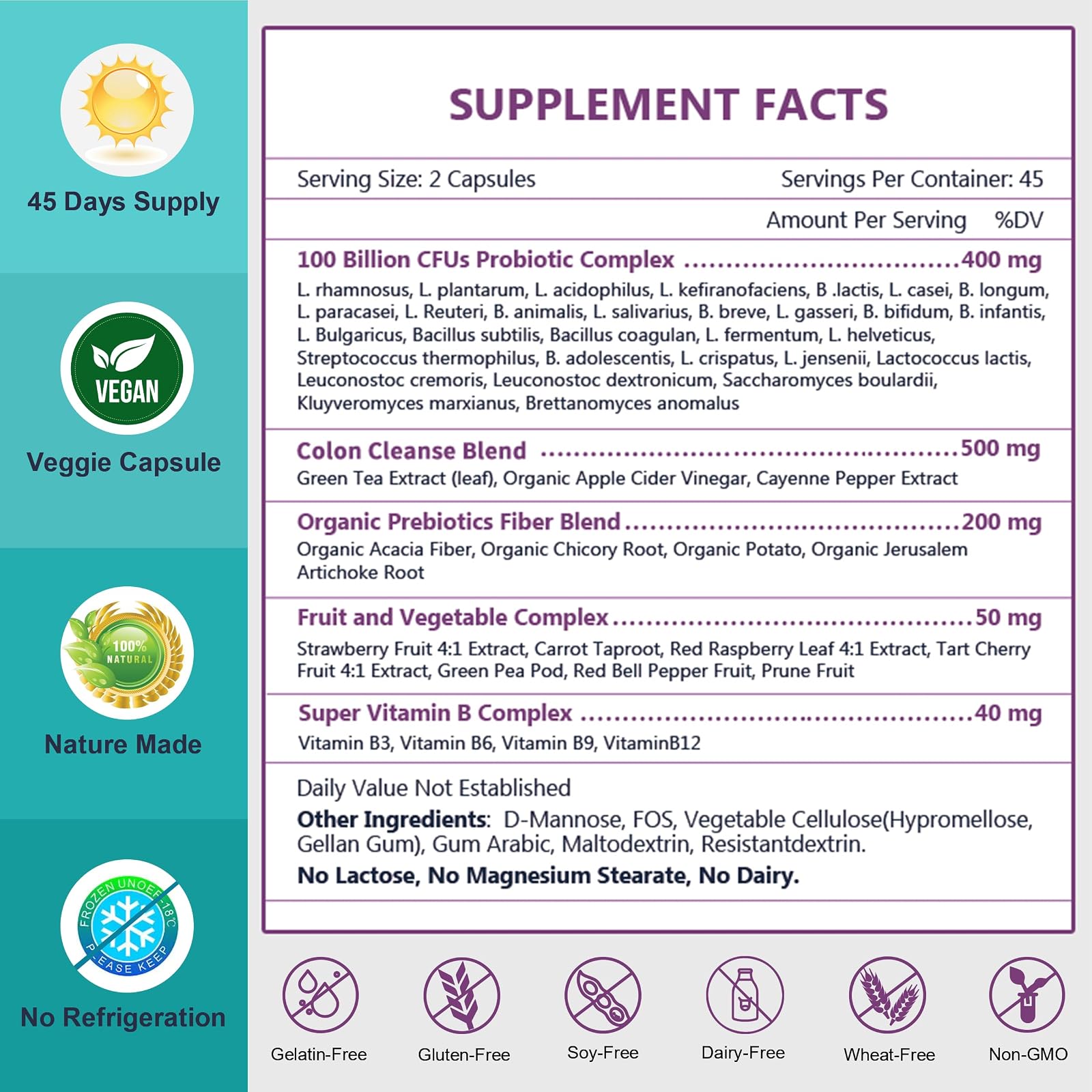 NATURE TARGET digestive support capsules