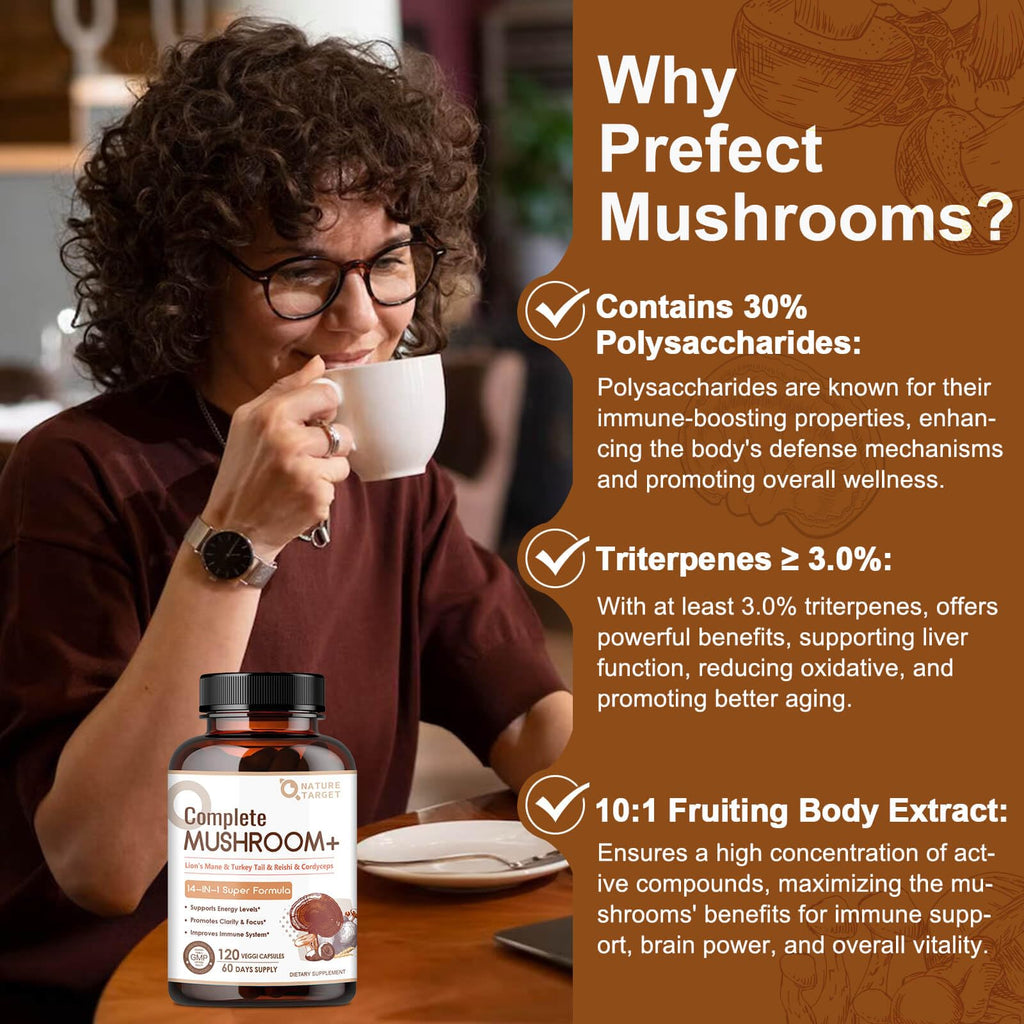 NATURE TARGET natural energy support mushrooms