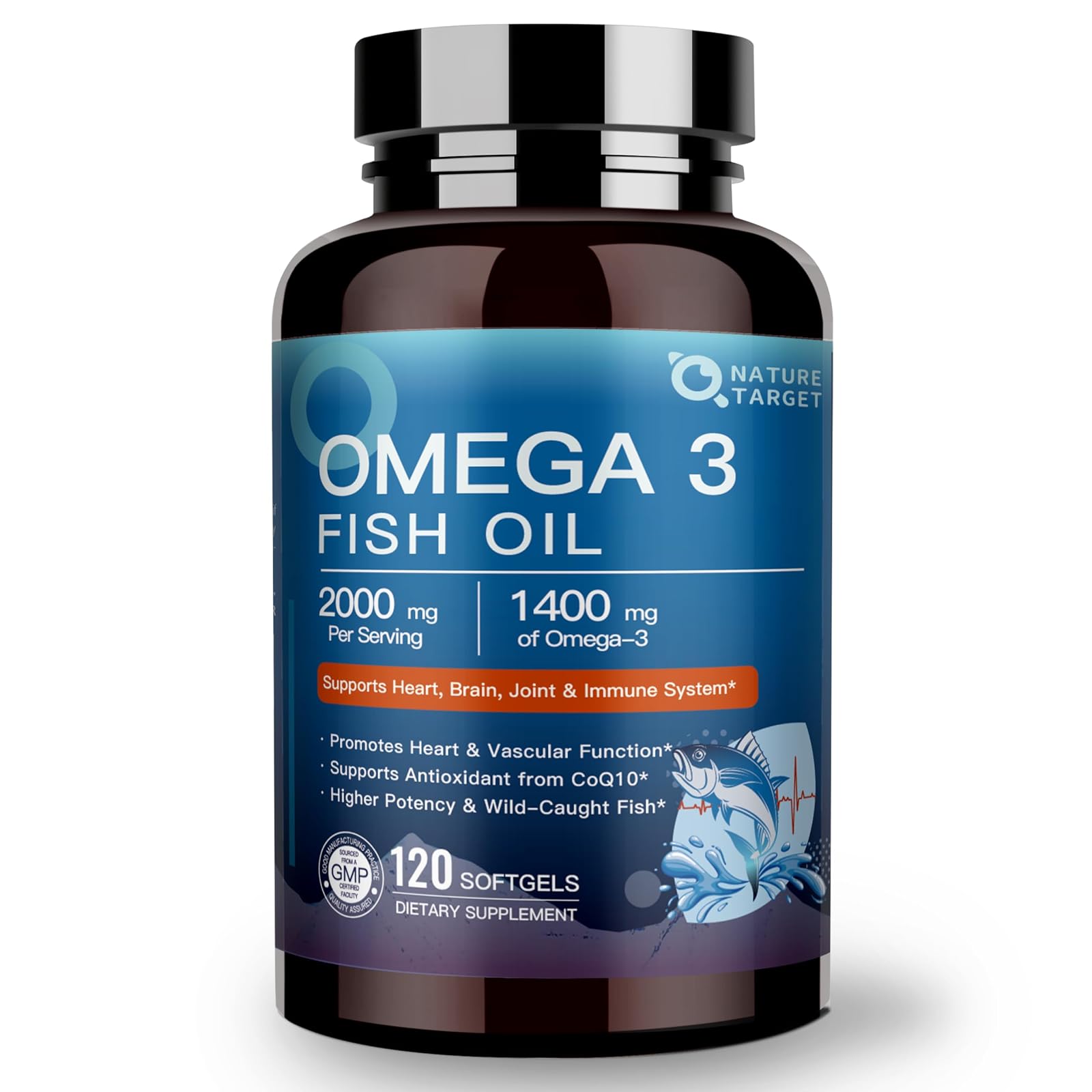 NATURE TARGET Omega 3 fish oil softgels