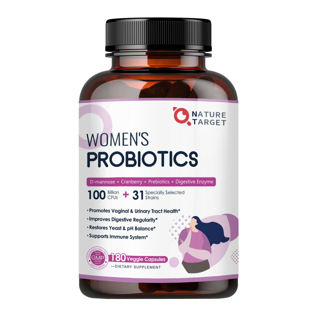 NATURE TARGET women's probiotics for gut health