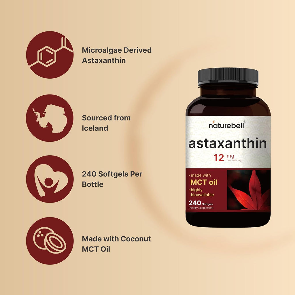 NatureBell Astaxanthin supports skin health