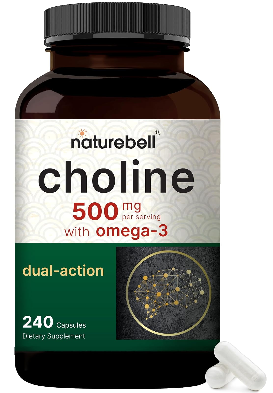 NatureBell Choline 500 mg capsules
