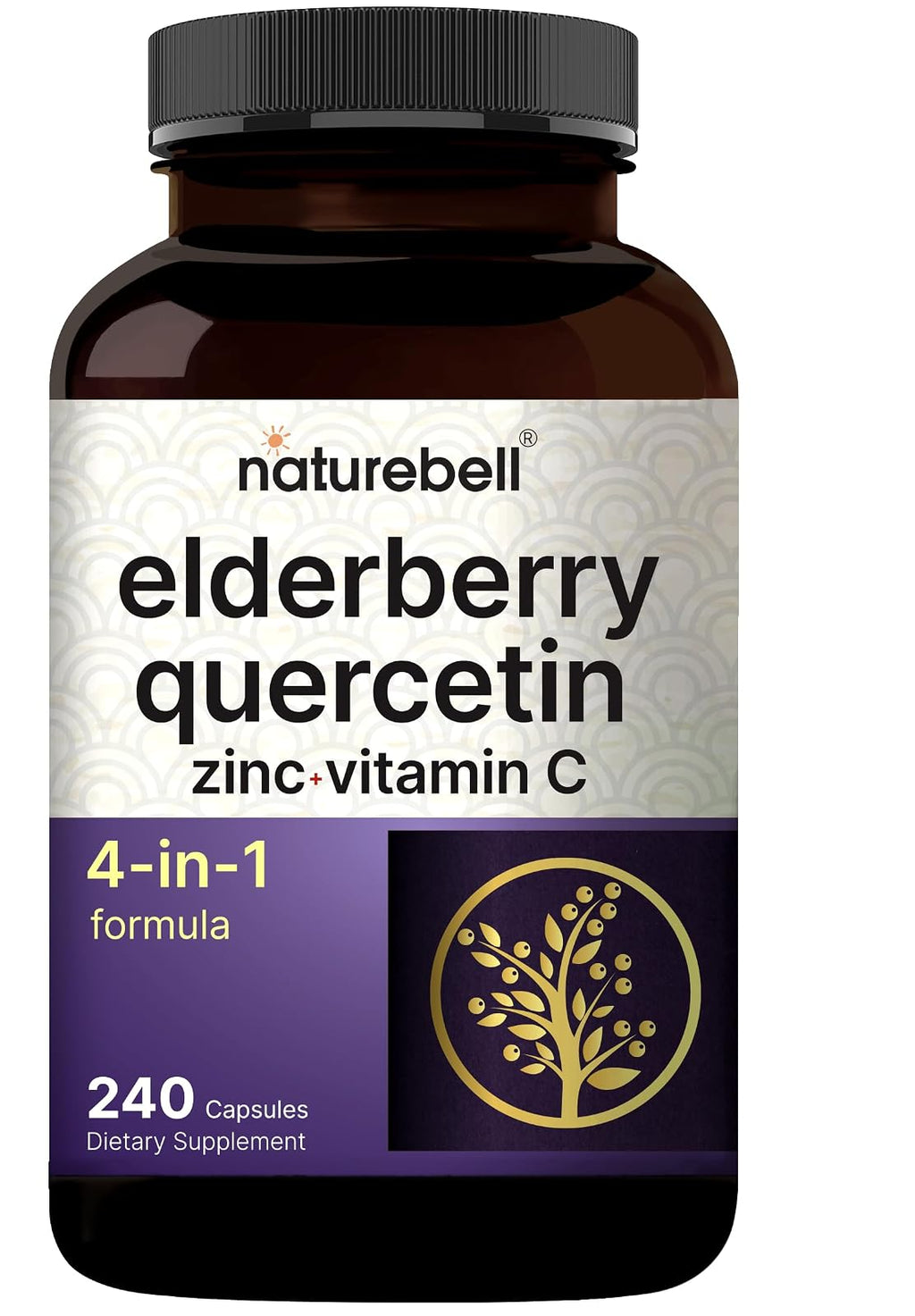 NatureBell elderberry capsules with vitamin C