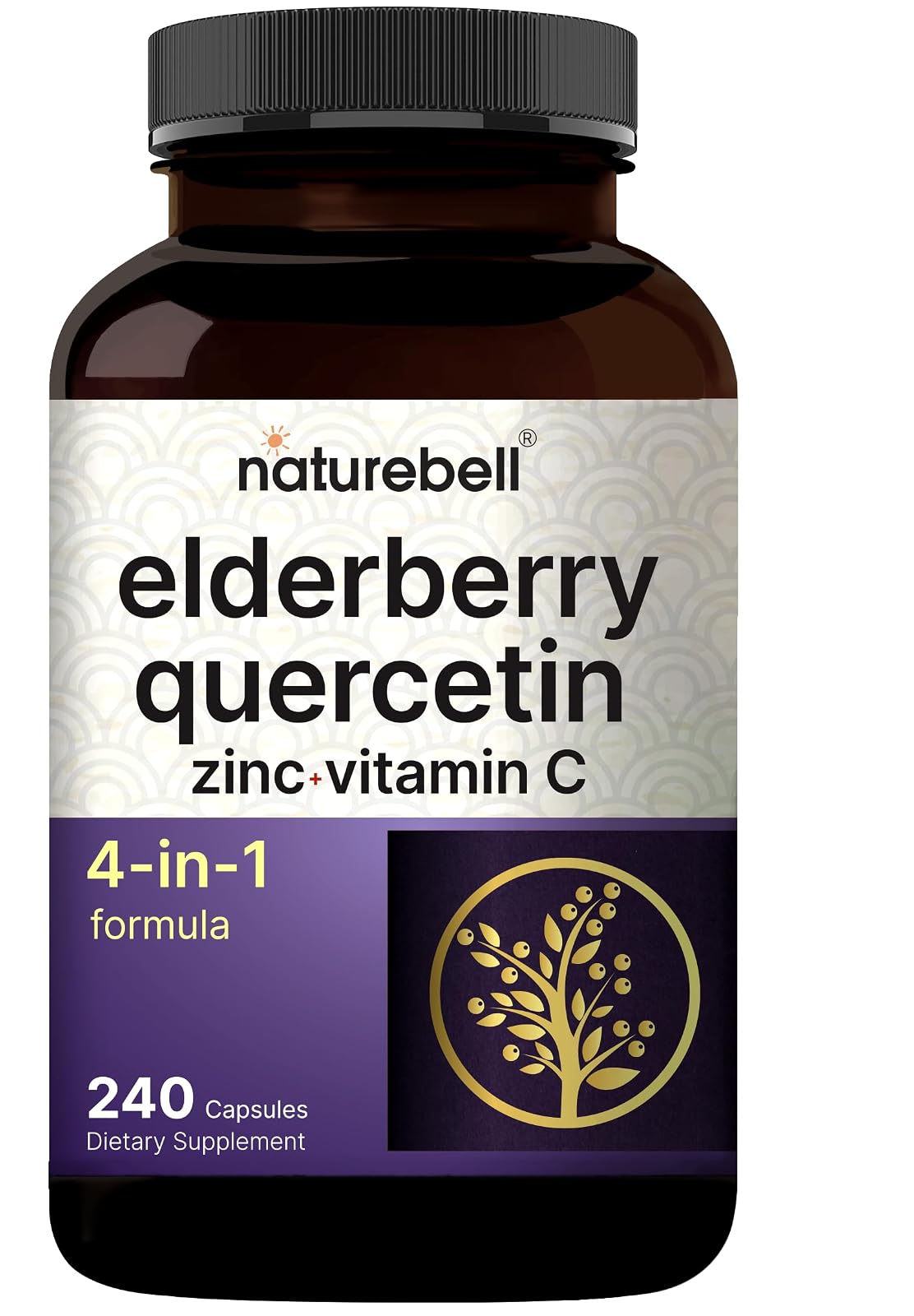 NatureBell elderberry capsules with vitamin C