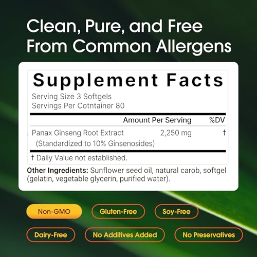 NatureBell ginseng softgels for vitality
