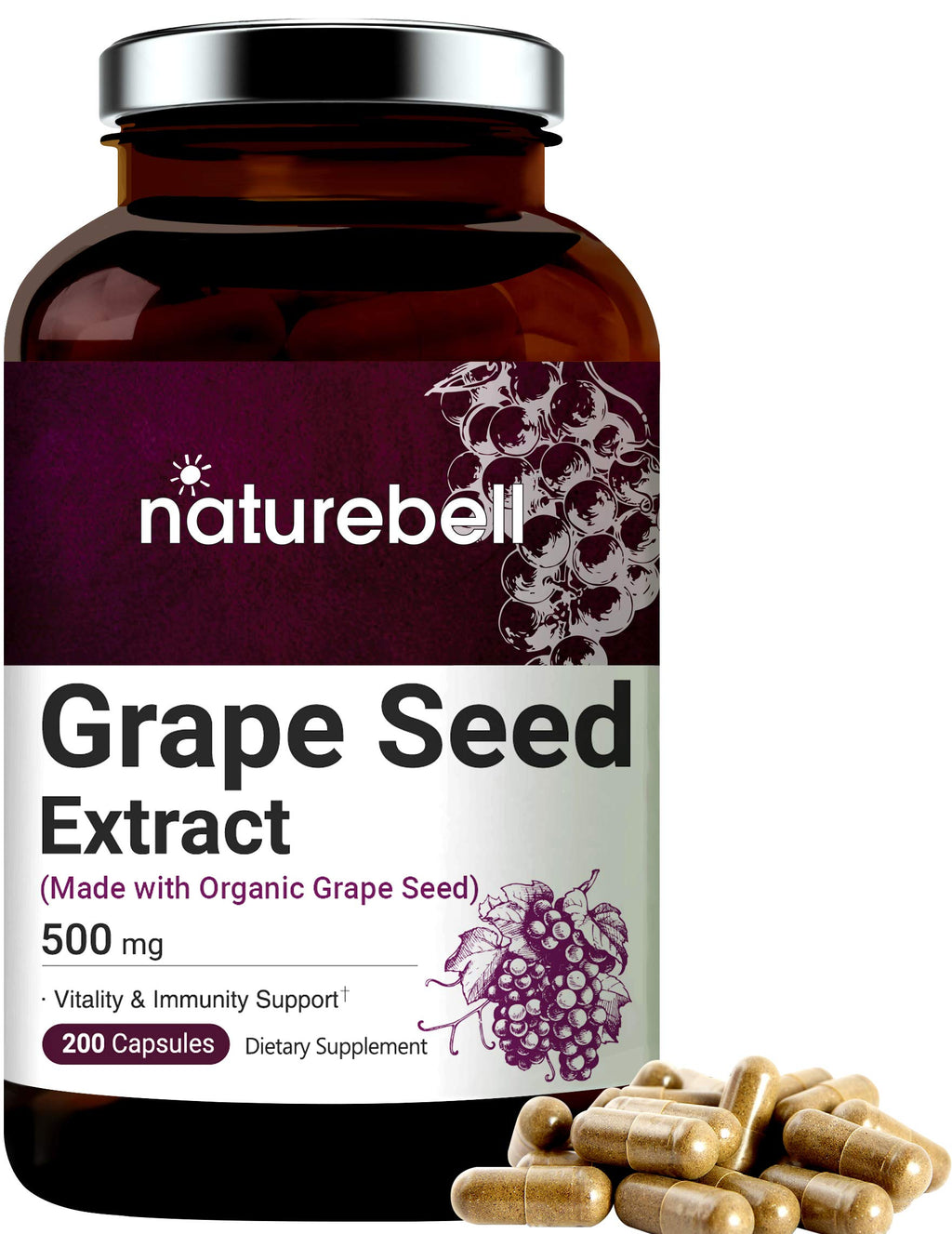 NatureBell grape seed extract capsules