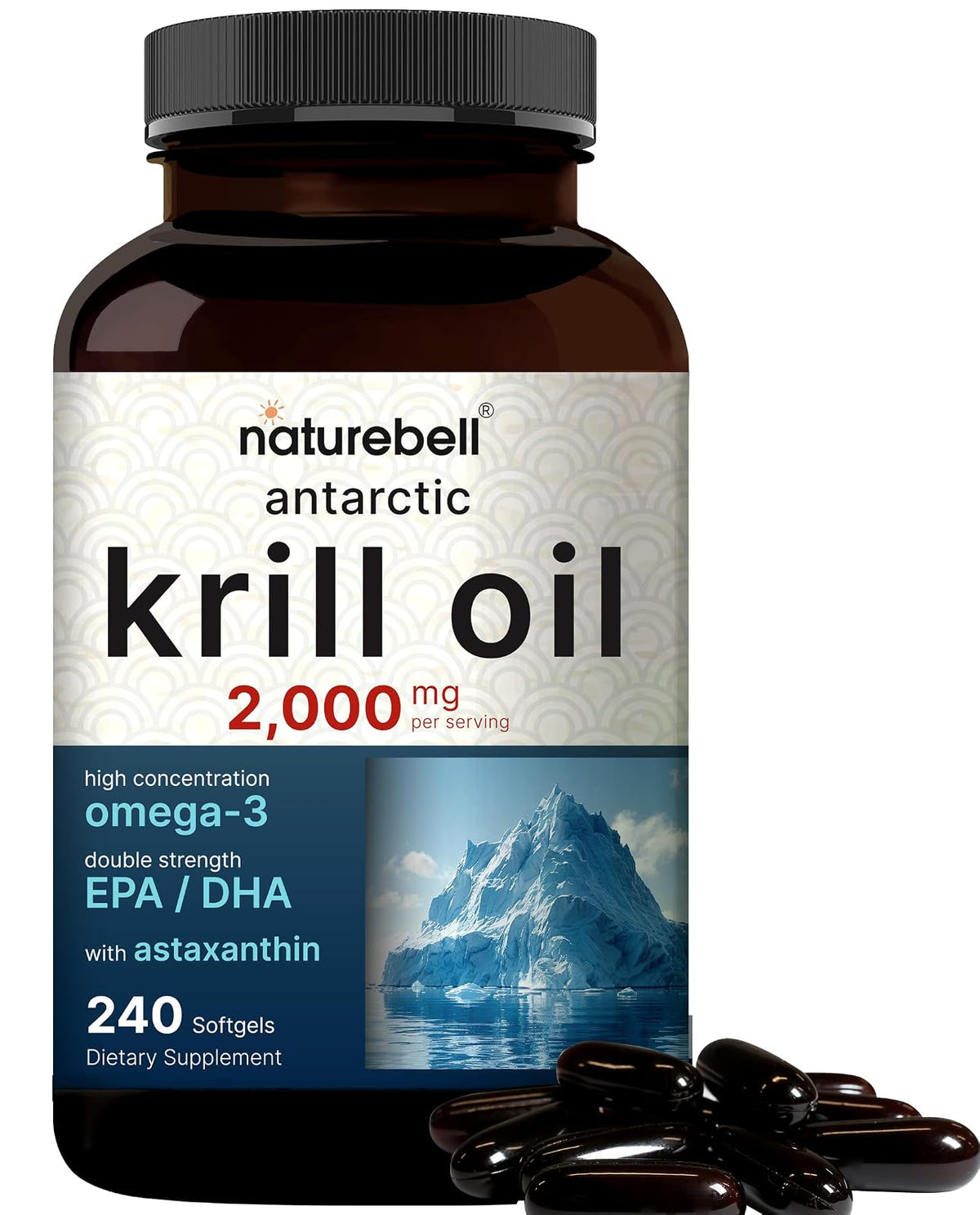 NatureBell krill oil softgels