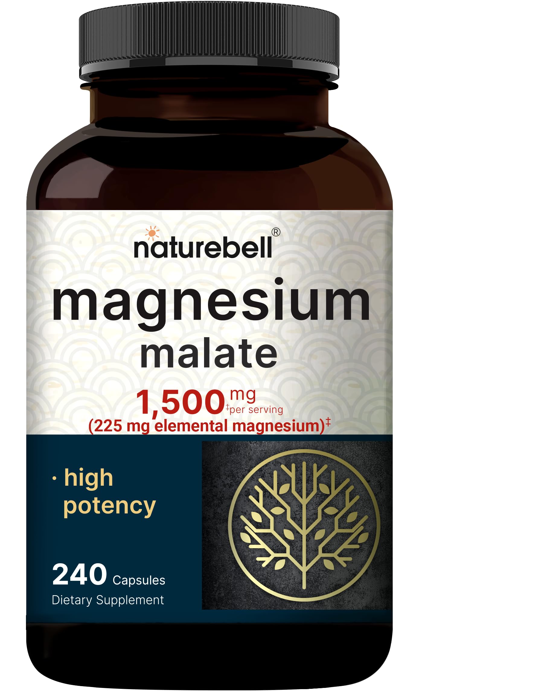 NatureBell magnesium capsules for energy