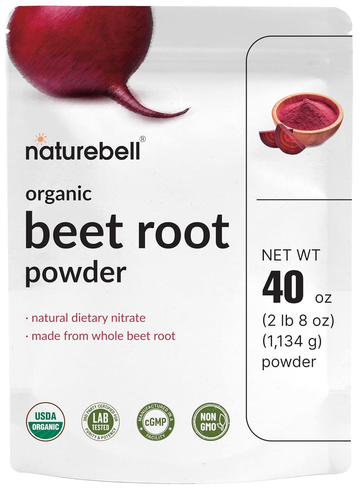 NatureBell organic beet root powder benefits