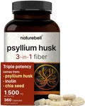 NatureBell psyllium husk fiber capsules