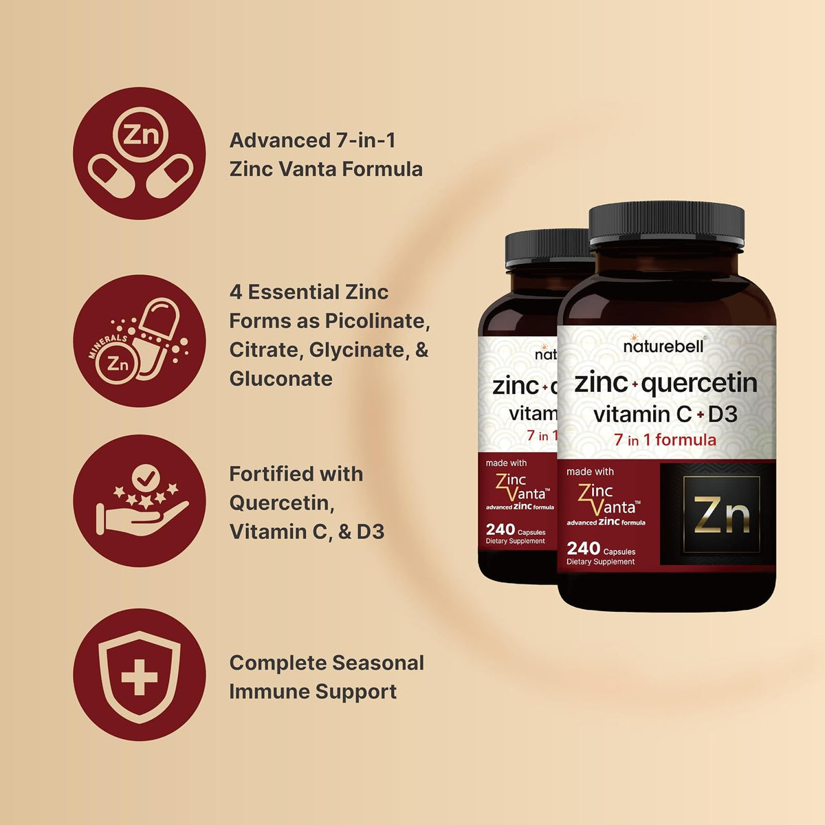 NatureBell quercetin for seasonal allergies