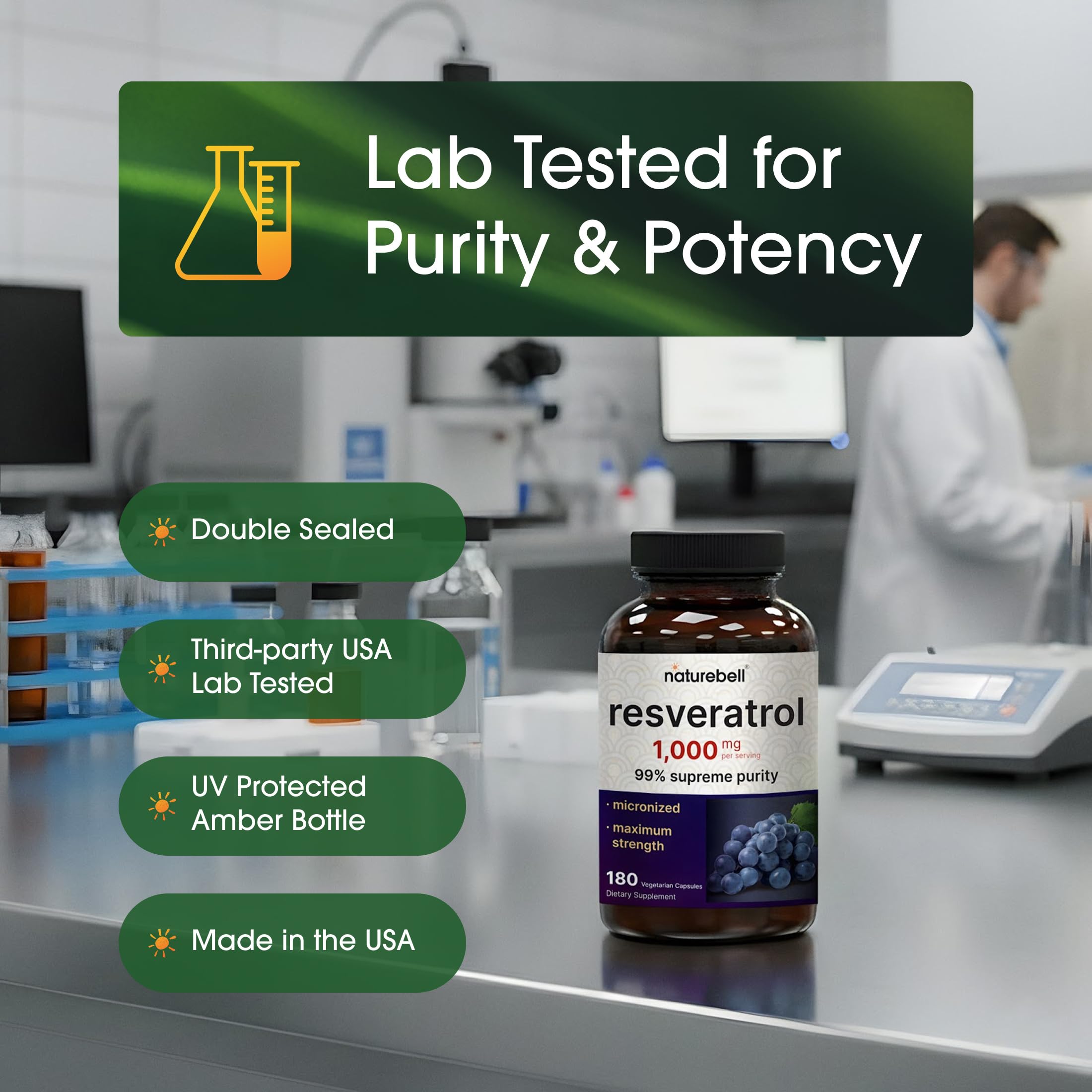 NatureBell Resveratrol for daily vitality