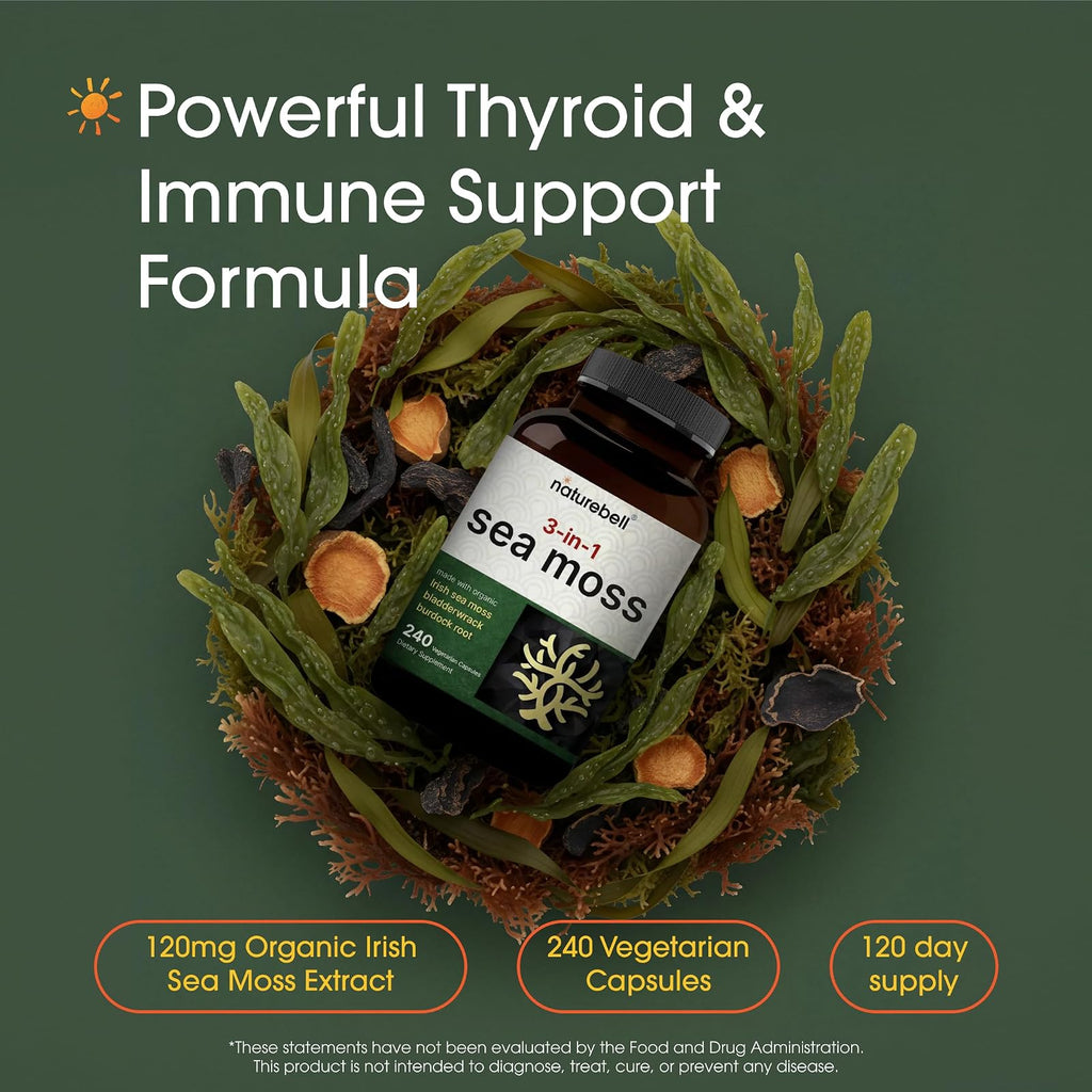 NatureBell Sea Moss gummy multivitamin option