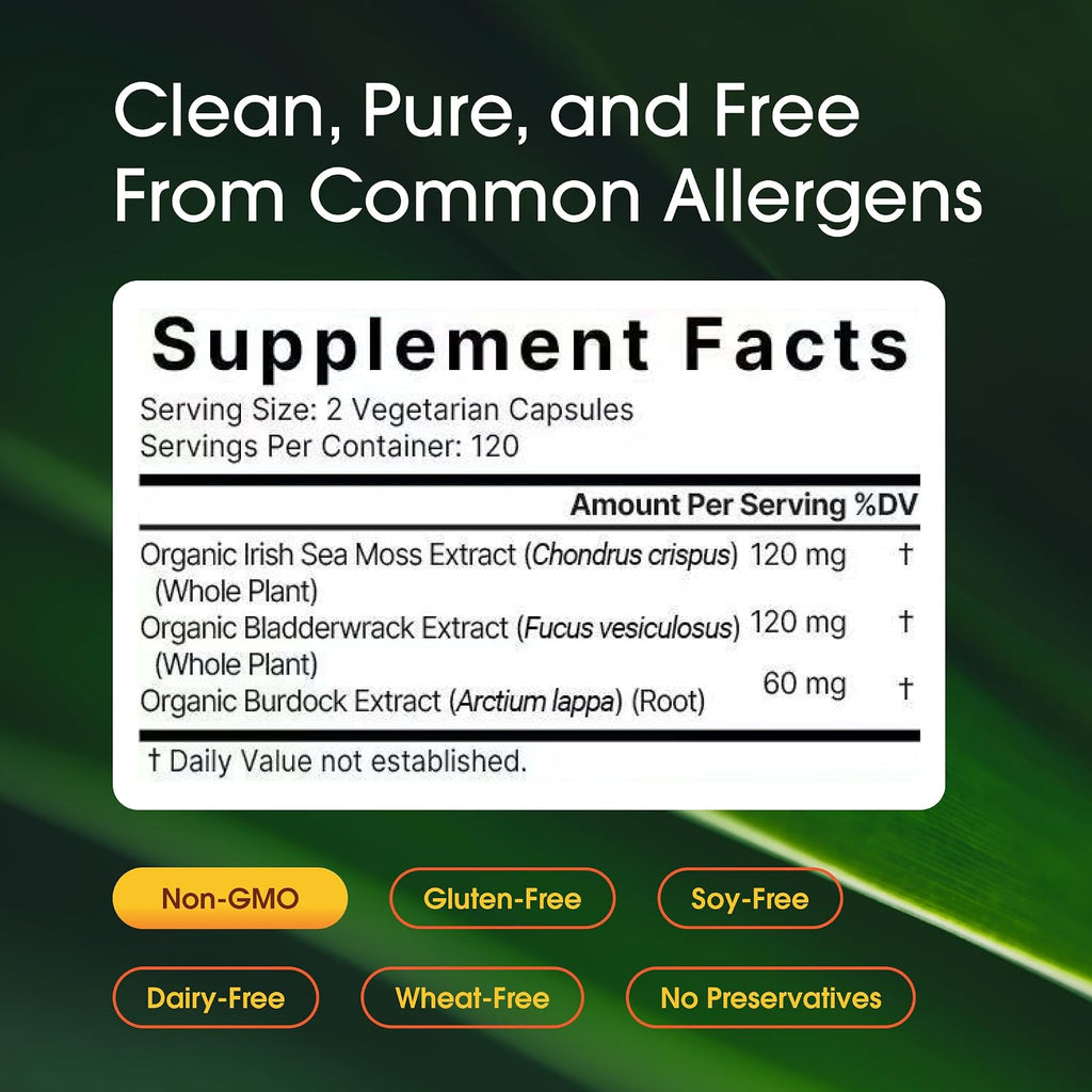 NatureBell Sea Moss multivitamin for men