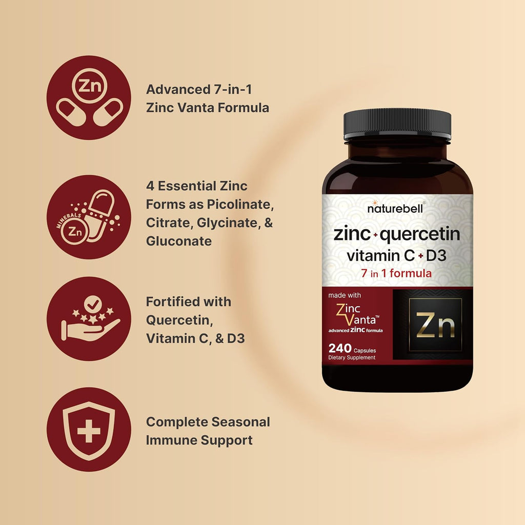 NatureBell zinc quercetin for seasonal support