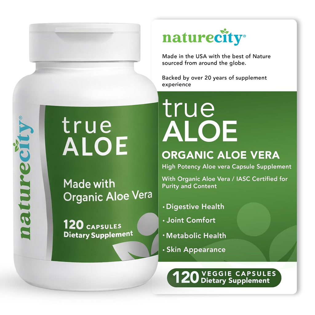 NatureCity TrueAloe organic aloe vera capsules