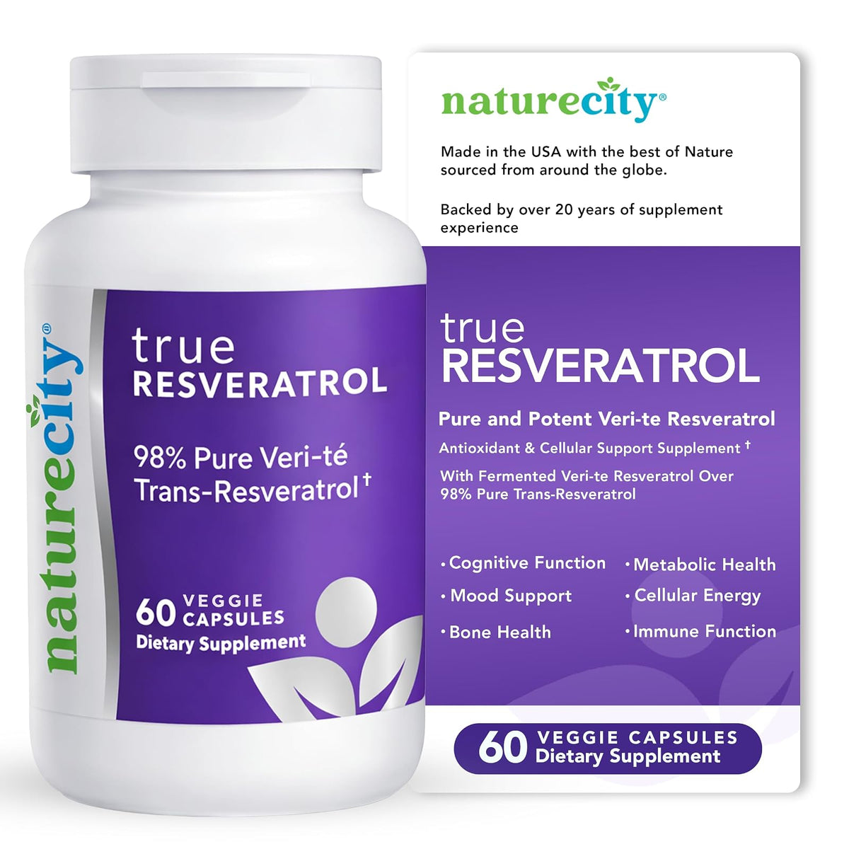 NatureCity TrueResveratrol veggie capsules