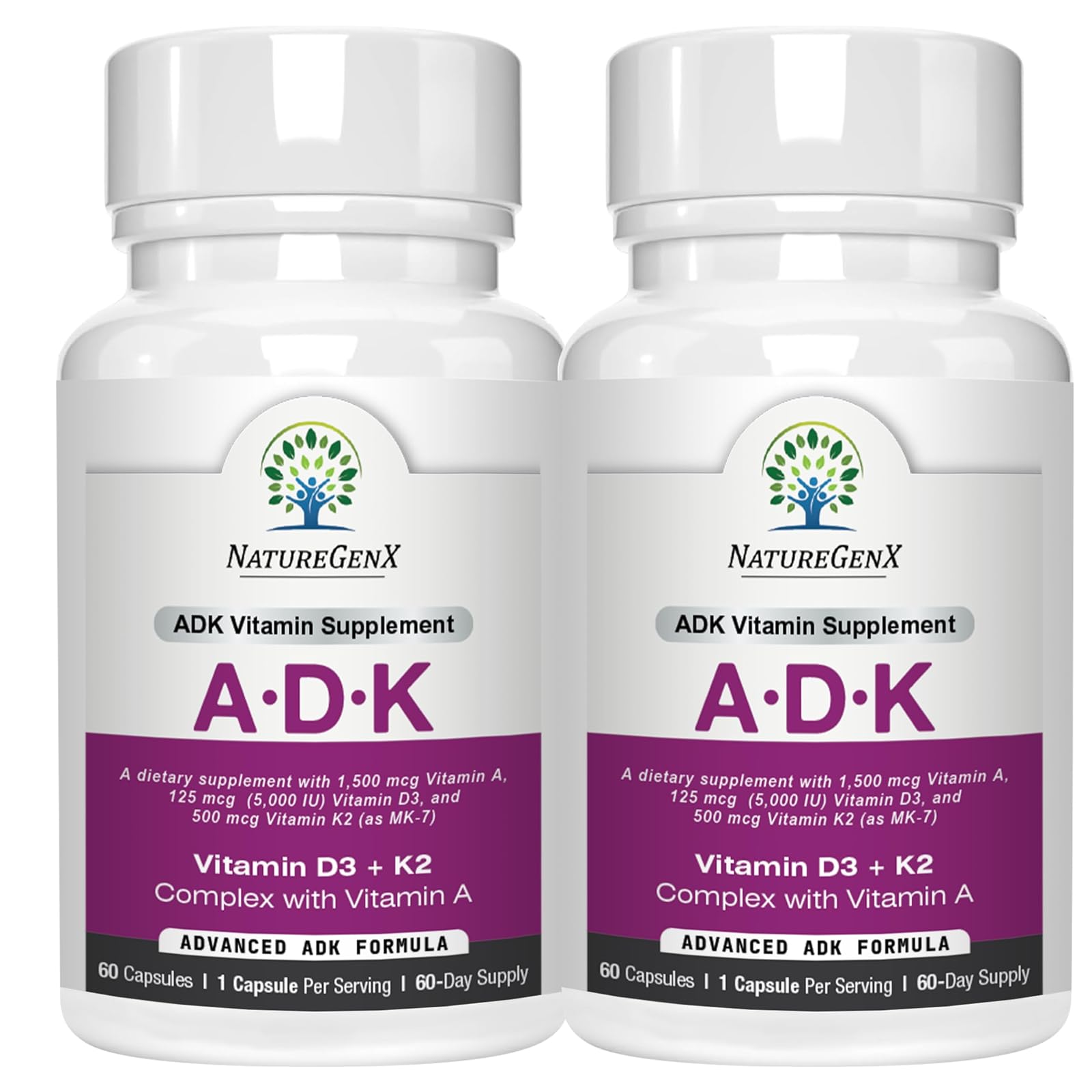 NatureGenX vitamin D3 K2 supplement
